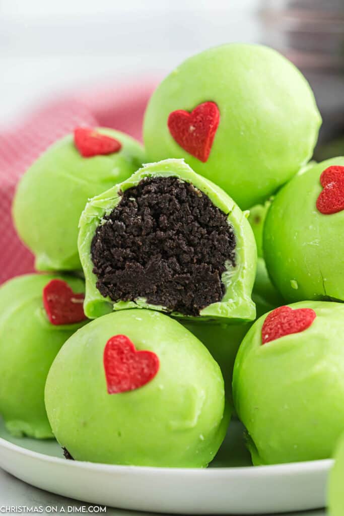 Grinch Oreo Balls Recipe - christmasonadime.com