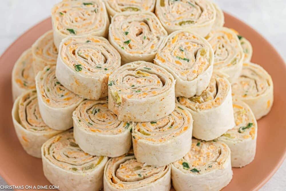 Tortilla Pinwheels Recipe - christmasonadime.com