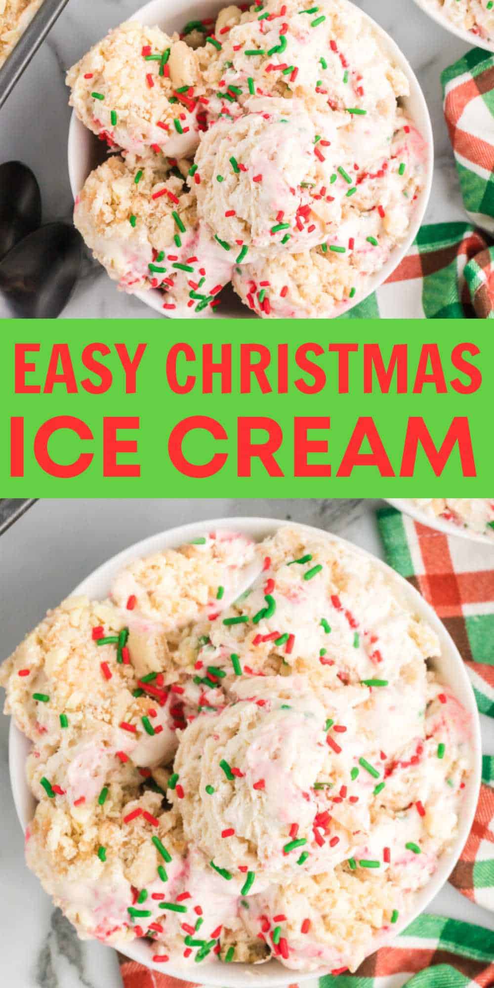 Christmas Ice Cream Recipe - christmasonadime.com