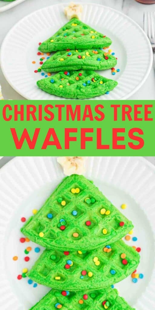 Christmas Tree Waffles - christmasonadime.com