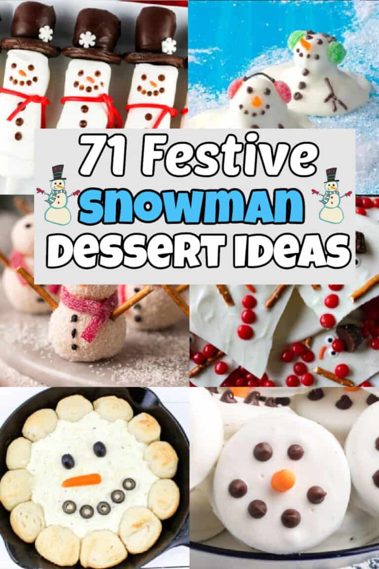 Snowman Desserts - Christmas on a Dime