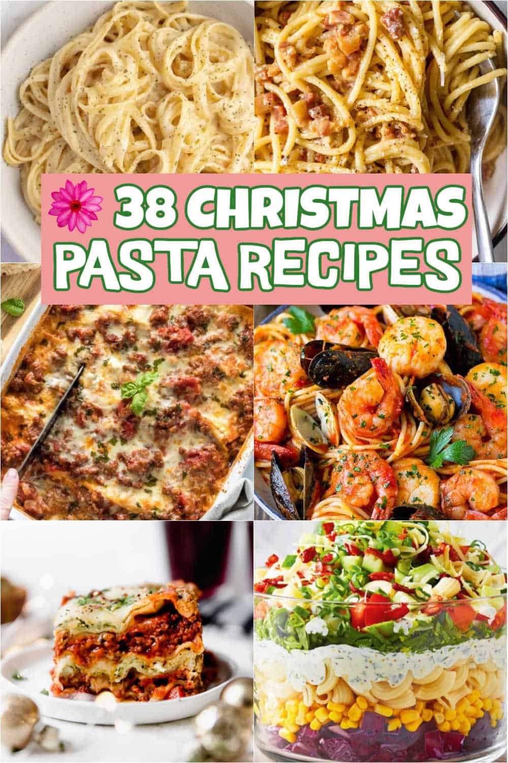 Christmas Pasta Recipes - christmasonadime.com